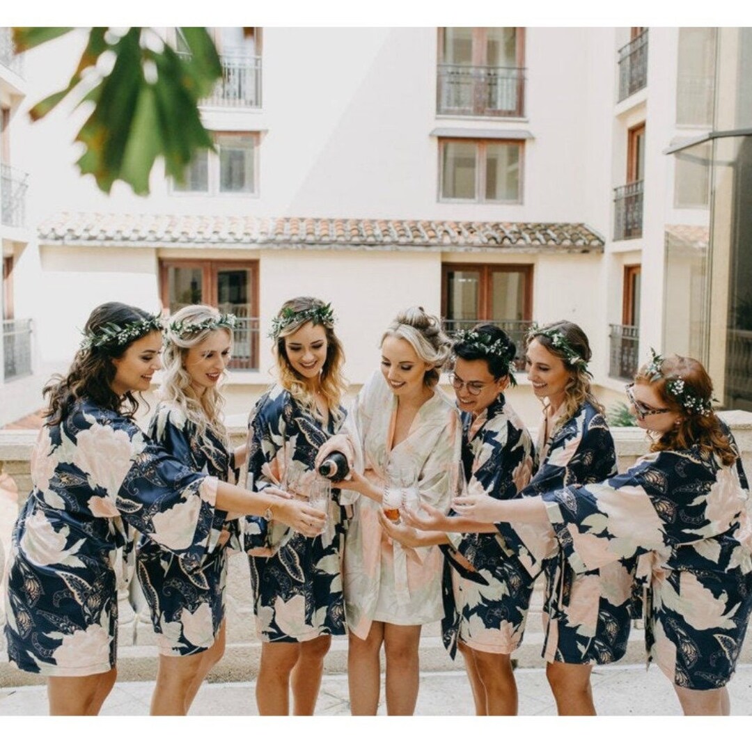 Floral Bridesmaid Robes Bridesmaid Gifts Floral Robe - Etsy