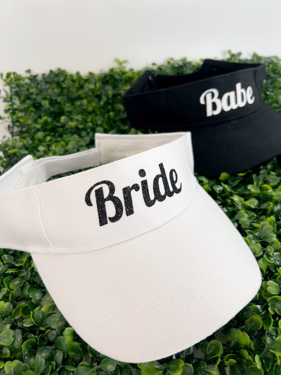 Bride and Babe Visor Hats Bridesmaid Visor Bachelorette - Etsy