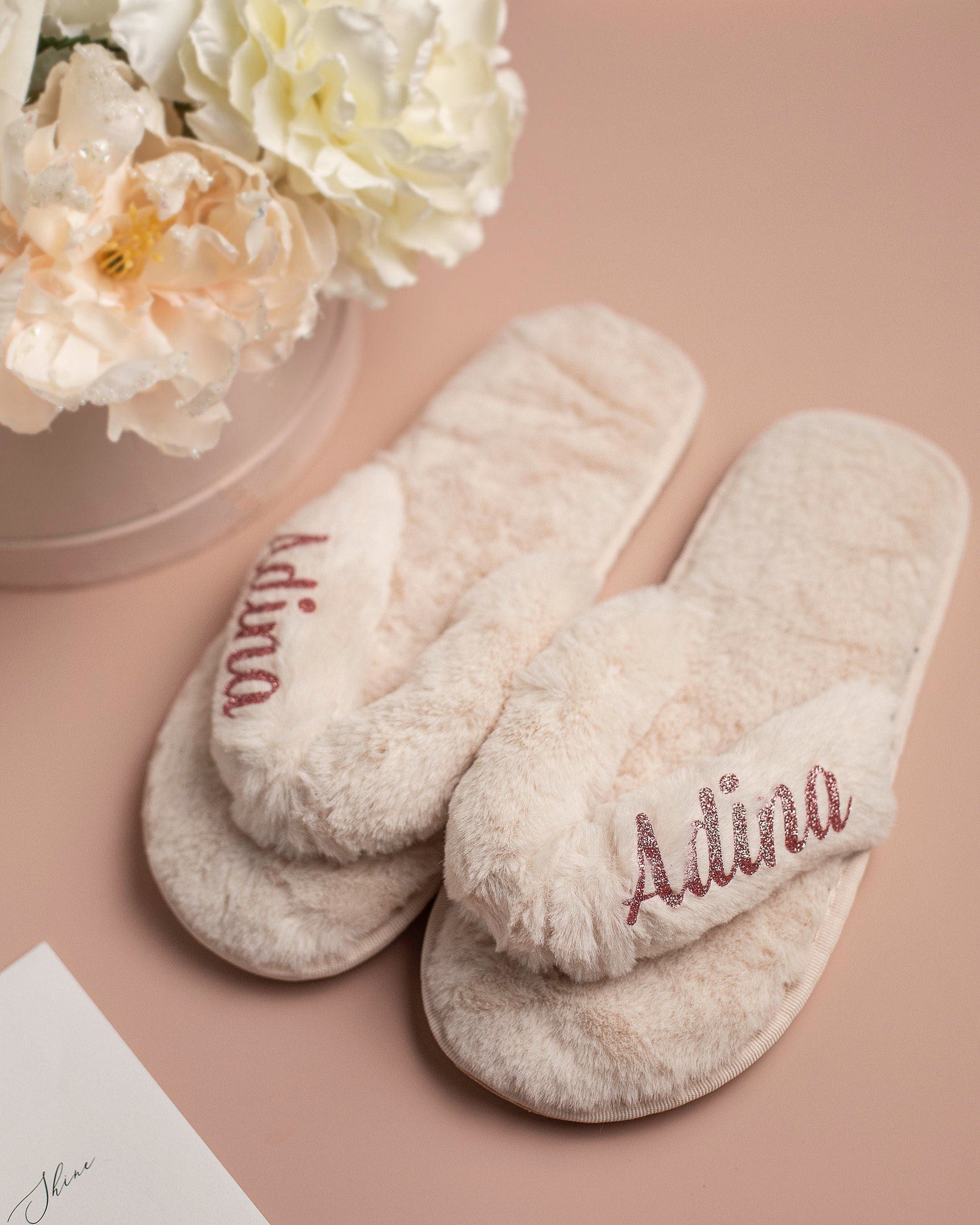 Thong Personalized Slipper Bridal Bridesmaid Gifts Bridal - Etsy