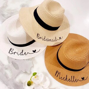 Sun Hat Vacation Bachelorette Party Hats Bridesmaid Beach Hat Tropical ...