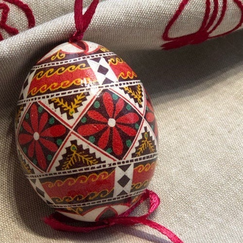SET 6 Eggs Pysanka Real Ukrainian Pysanky Chicken High - Etsy