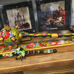 Souvenir Bulava, Ukrainian Mace Wooden Handmade for Men. Traditional ...