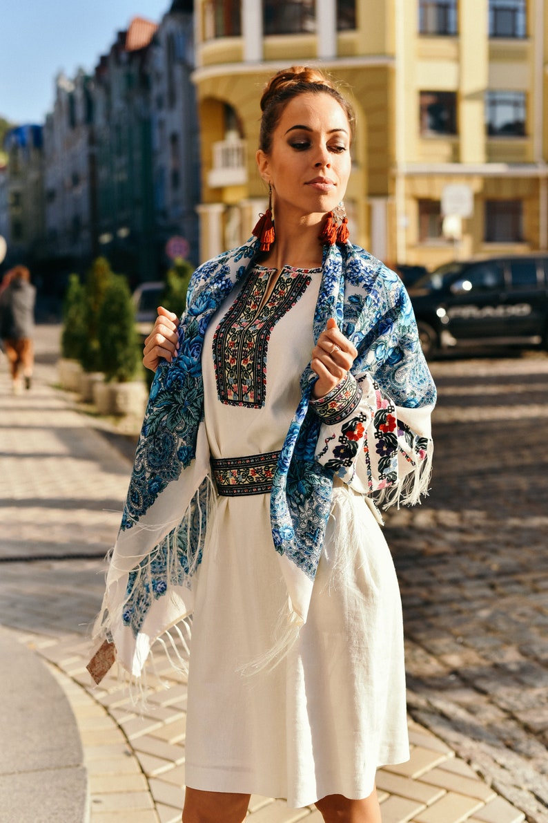 Ukrainian 80% Wool Shawl Traditional Ukrainian Gifts for - Etsy