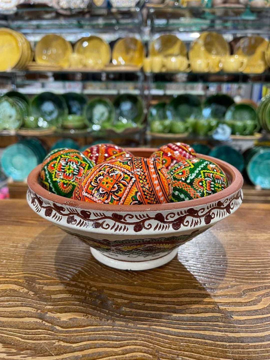 Clay Bowl Dishes Ukrainian Traditional Clay Dishes , Hand Painted ...
