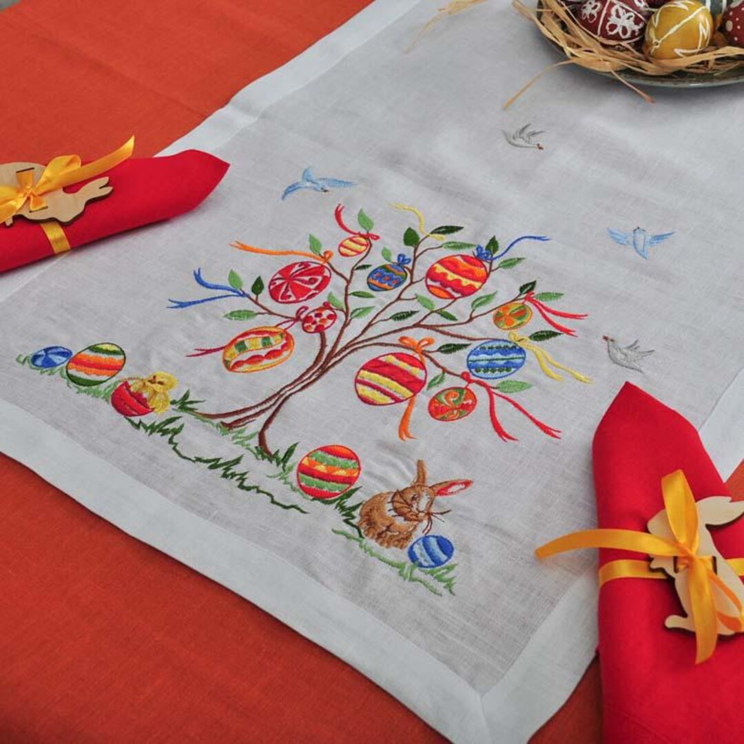 Tablecloth 140*40 СМ, Runner White Embroidered Table , Ukrainian ...