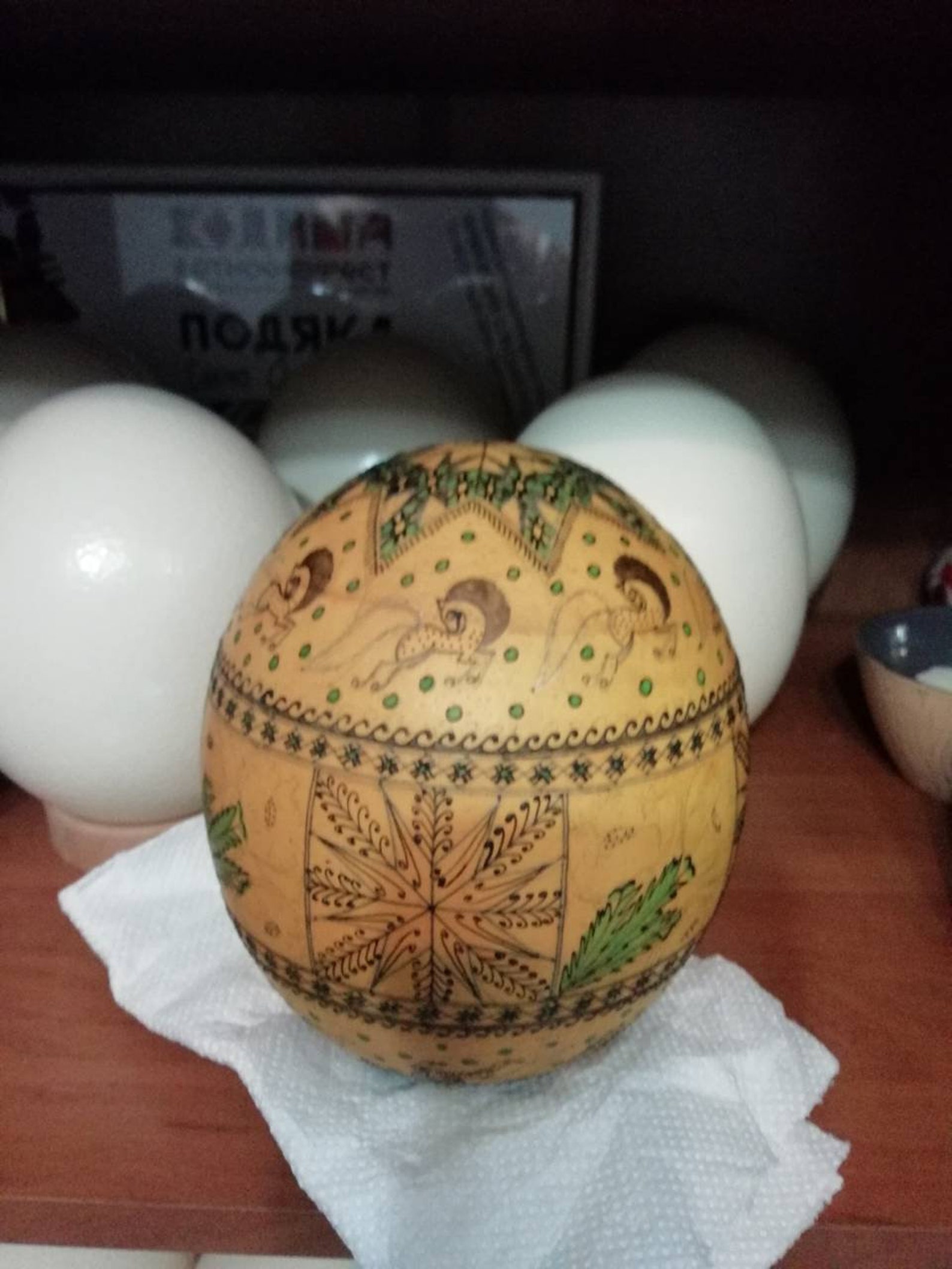 Ostrich Egg Pysanka Easter Ostrich Pysanka Traditional | Etsy