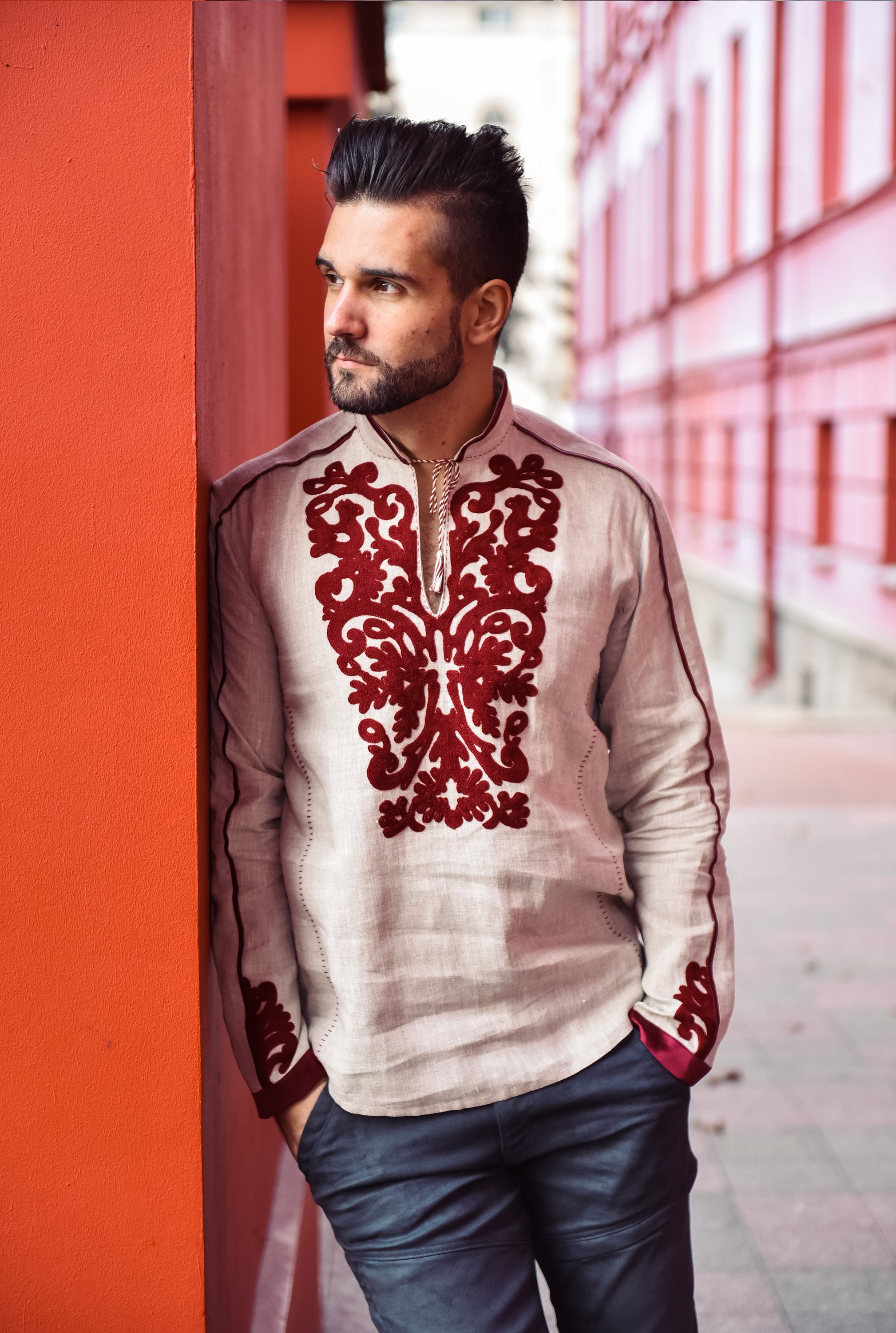 Ukrainian shirt for men. Embroidered shirt. Men's | Etsy