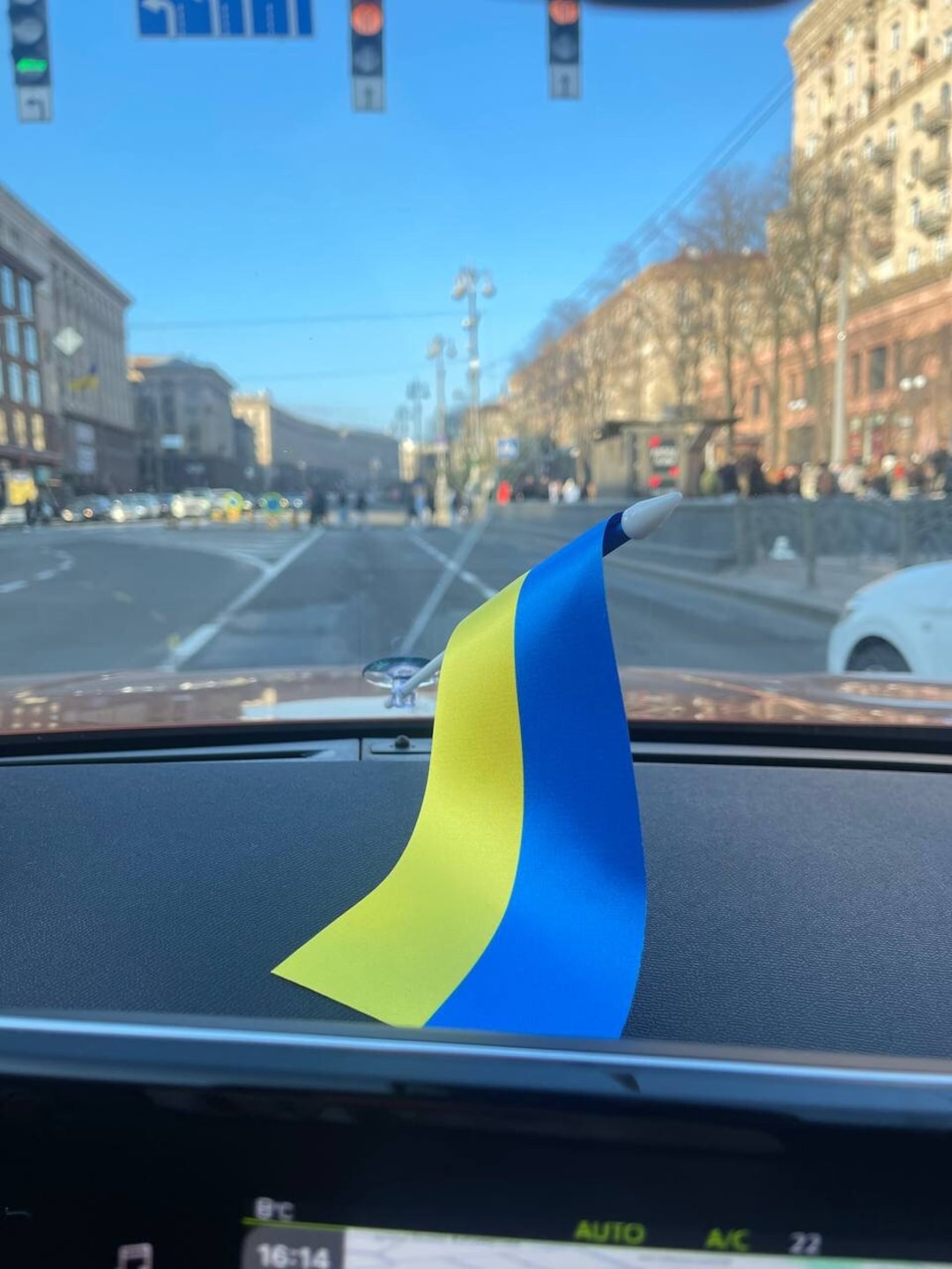 Ukrainian Flag in CAR From Ukraine Made in Ukraine. Flag Ukraine ...