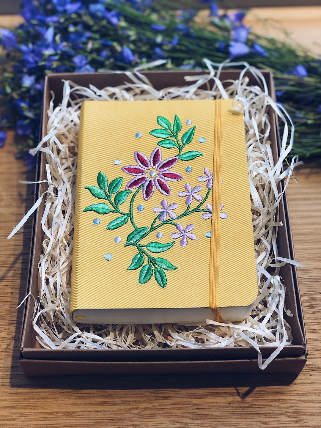 Notebook With Embroidery, Embroidered Notebook, Gift for Women, Gift ...