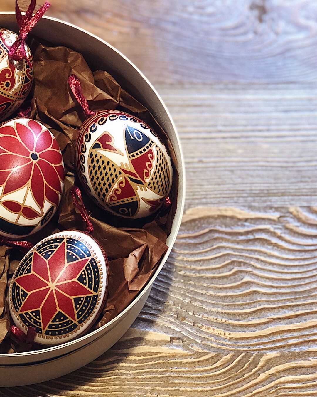 SET! 6 Eggs Pysanka, Real Ukrainian Pysanky Chicken High Quality Easter ...