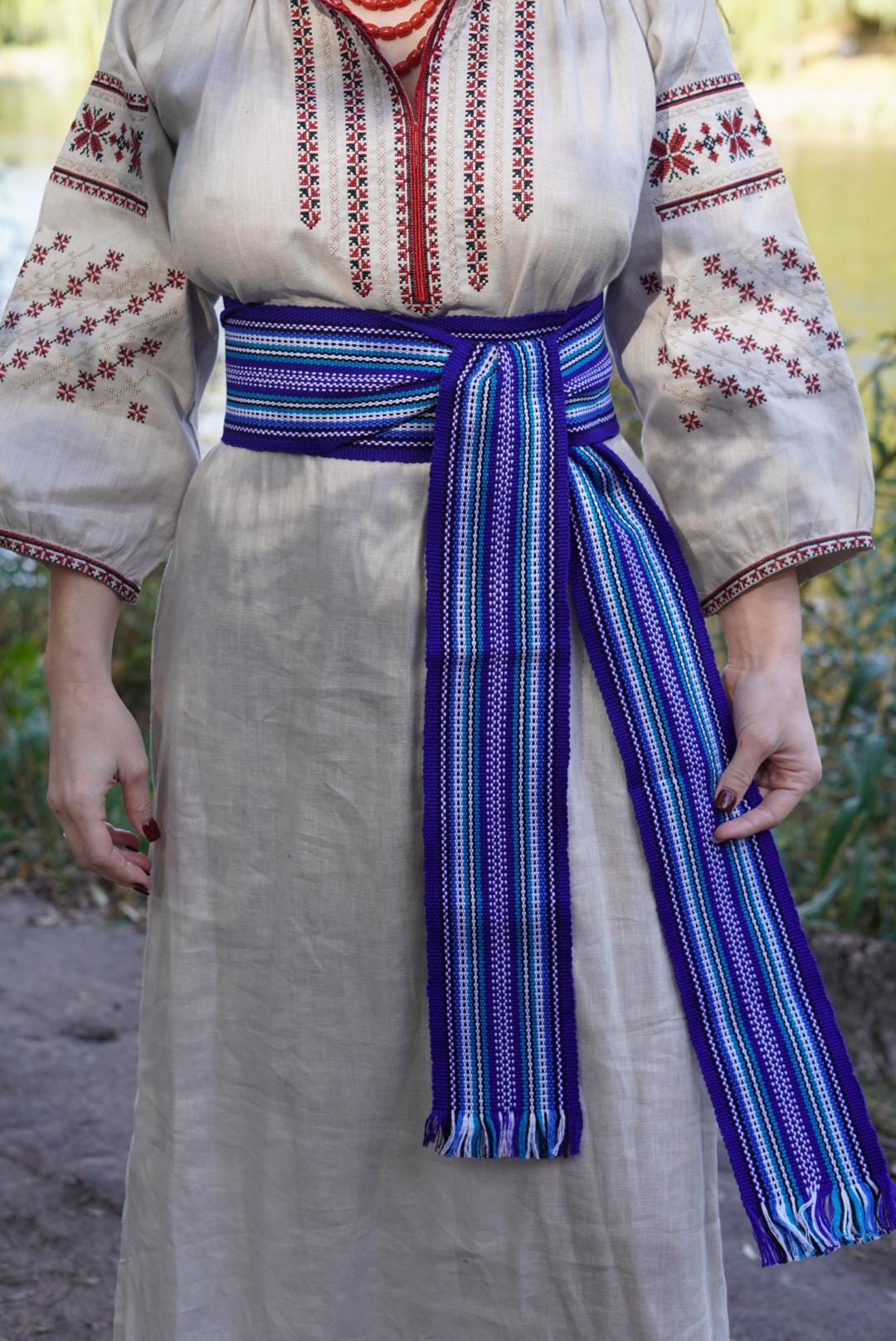 Krajka Width 10cm Length 3m Hutsul Belts Ukrainian Krayka Cossack Woven ...