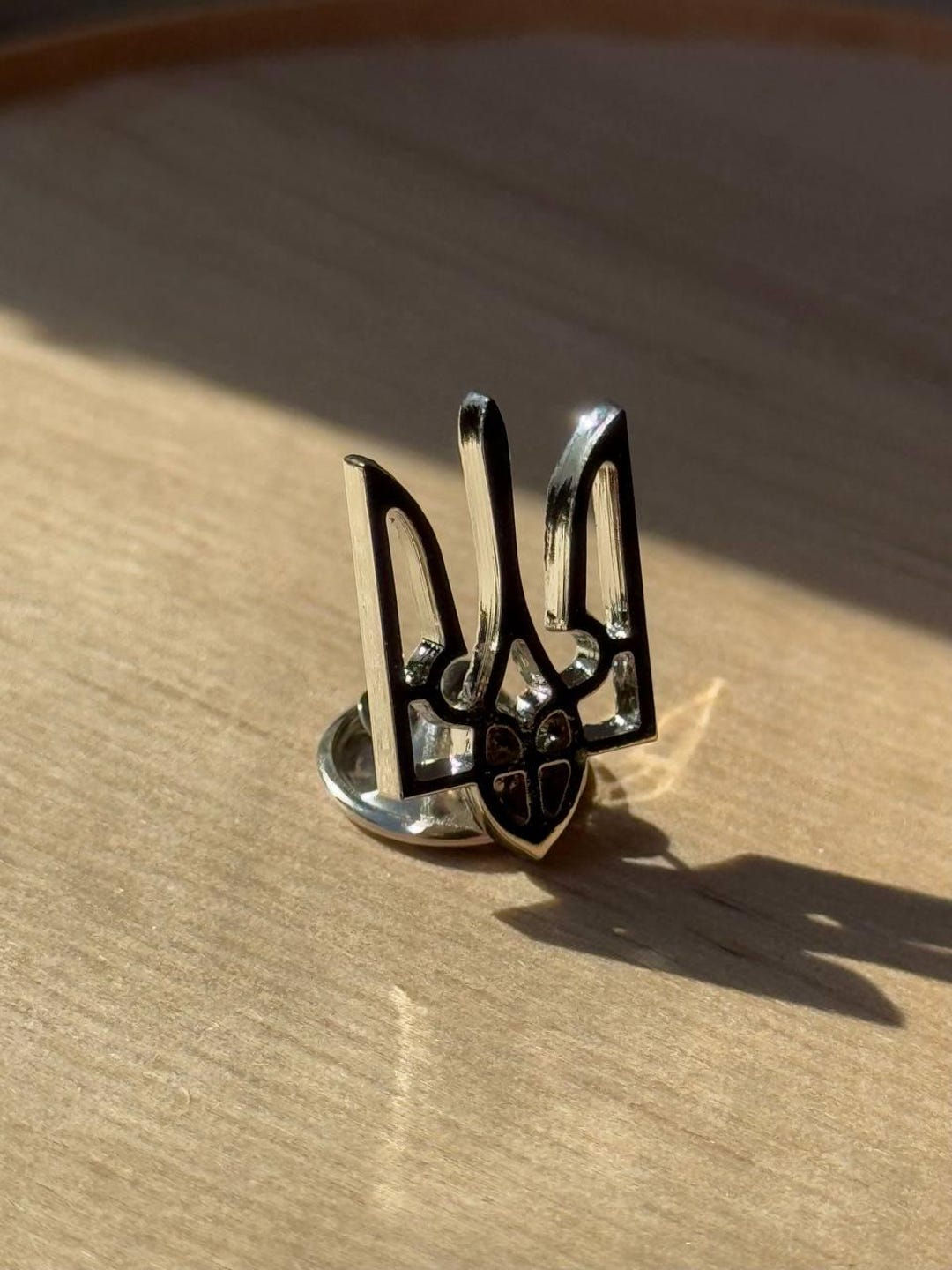 Ukrainian Trident Badge, Handmade Badge, Badge in Colors of Ukrainian ...