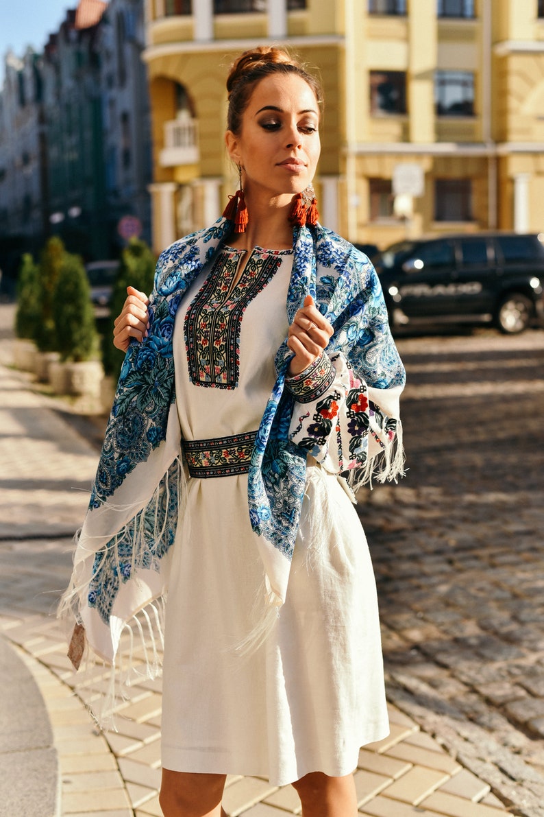 Ukrainian 80% Wool Shawl Traditional Ukrainian Gifts for - Etsy