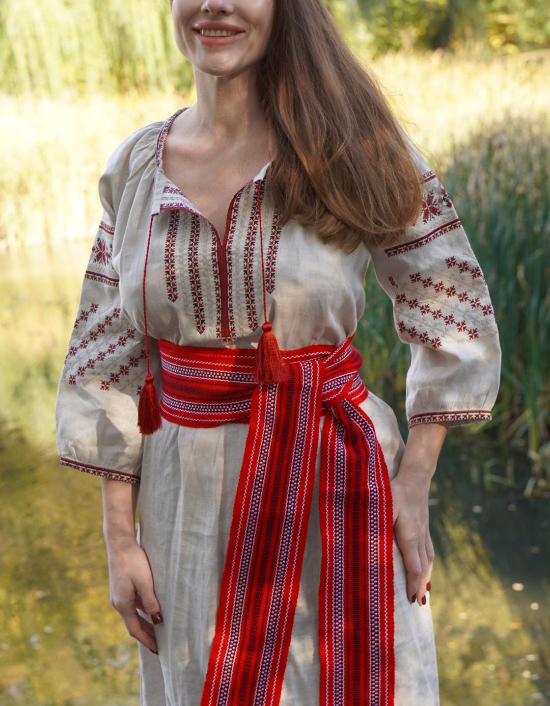 Krajka Length 3m Width 10cm Hutsul Belts Krayka Cossack Woven Sash Belt ...