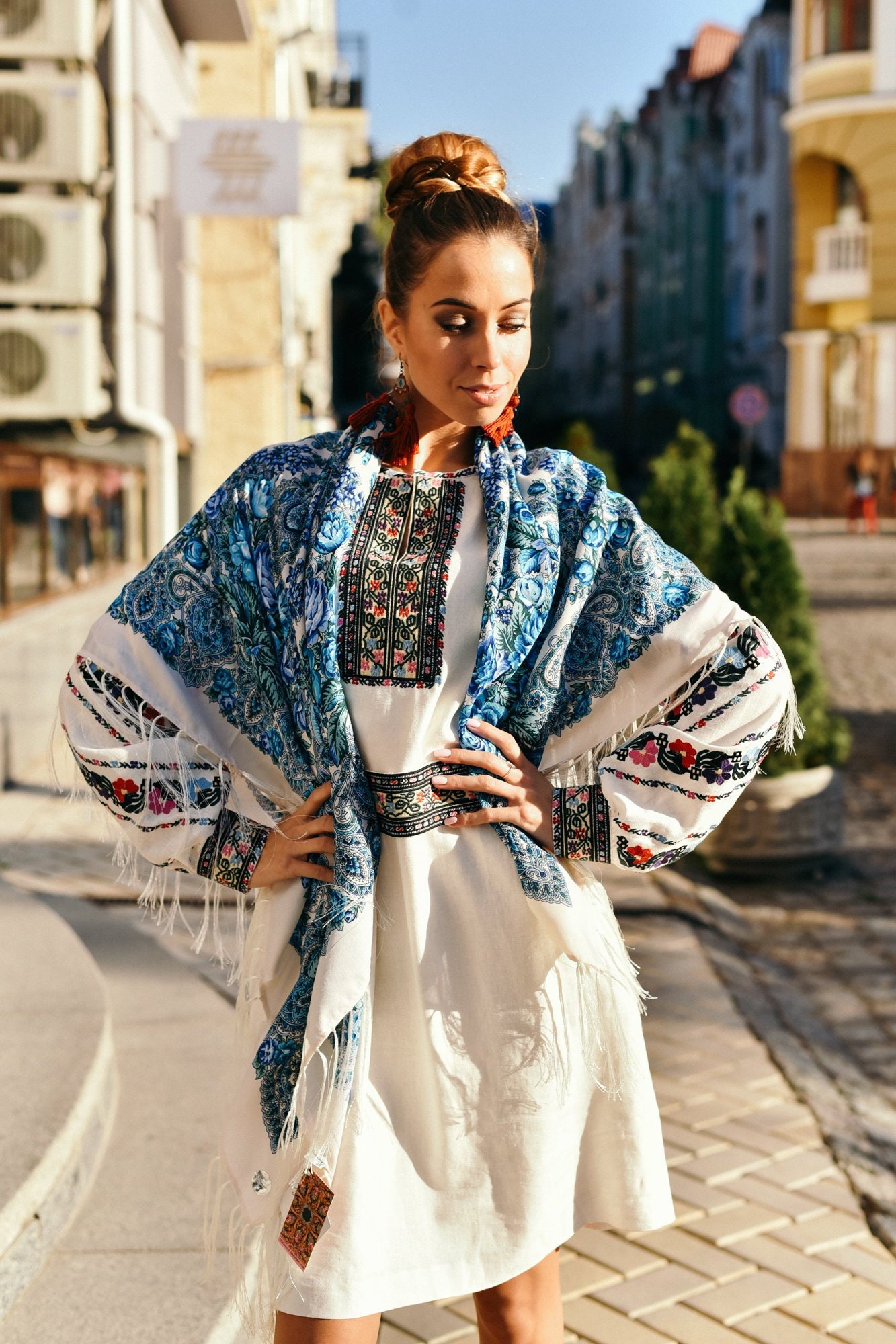 Ukrainian 80% Wool Shawl Traditional Ukrainian Gifts for - Etsy