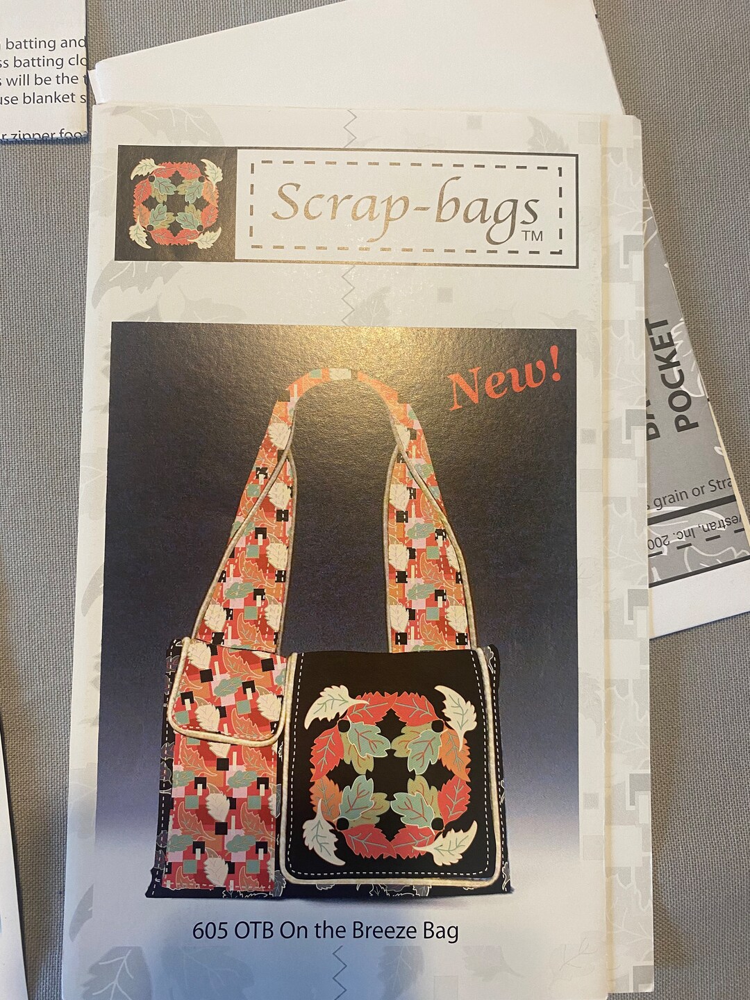 Scrap-bags OTB on the Breeze Bag Sewing Pattern, Shoulder Purse Sewing ...