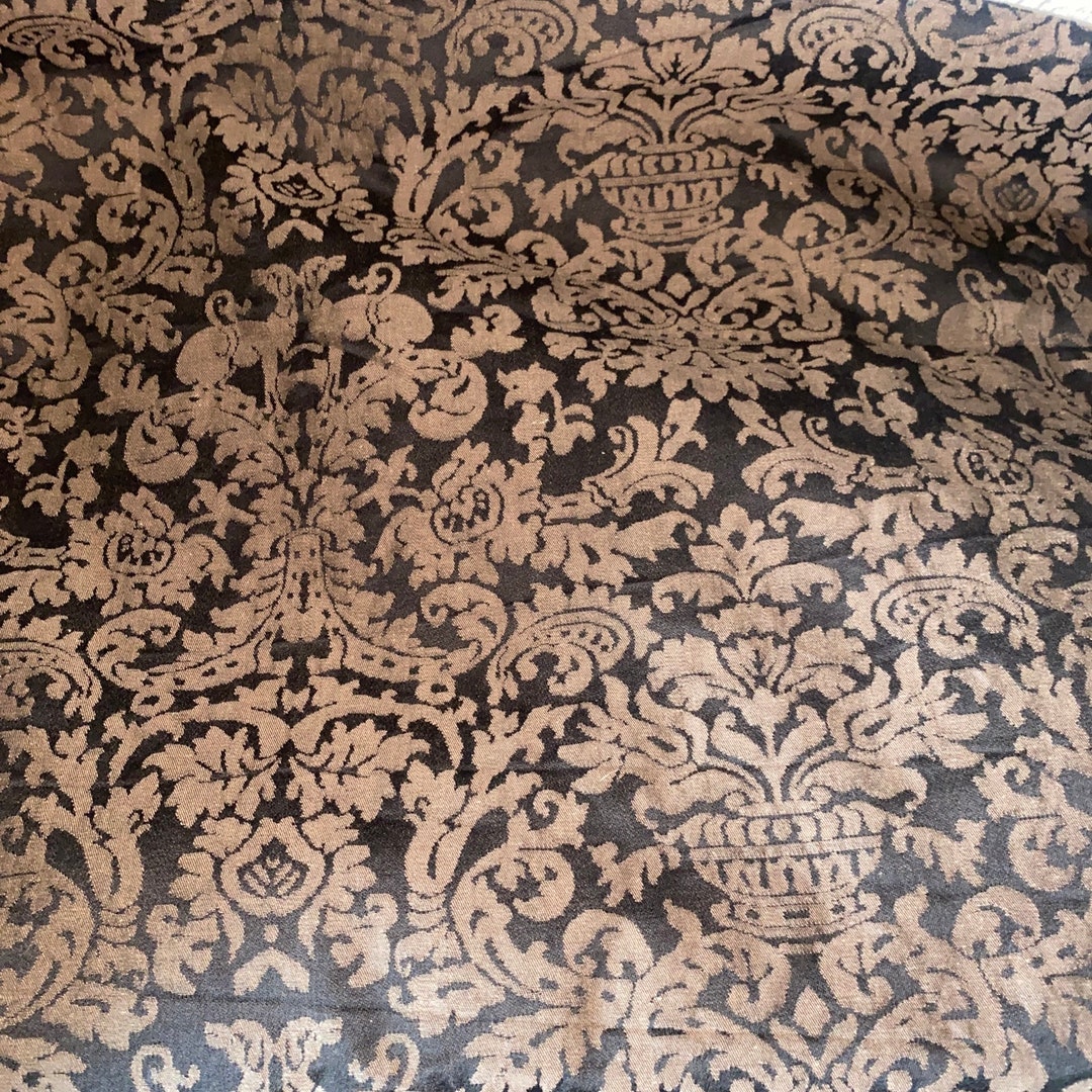 5 1/3 Yards Damask Upholstery Fabric Heavy Weight Fabric - Etsy