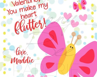Butterfly valentine | Etsy