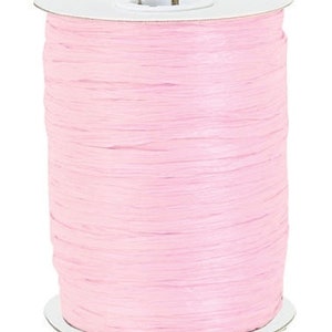 Paper Raffia Ribbon - PINK - Etsy