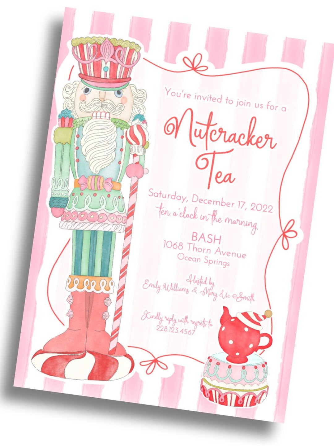 Nutcracker Tea Party / Birthday Invitation - Etsy