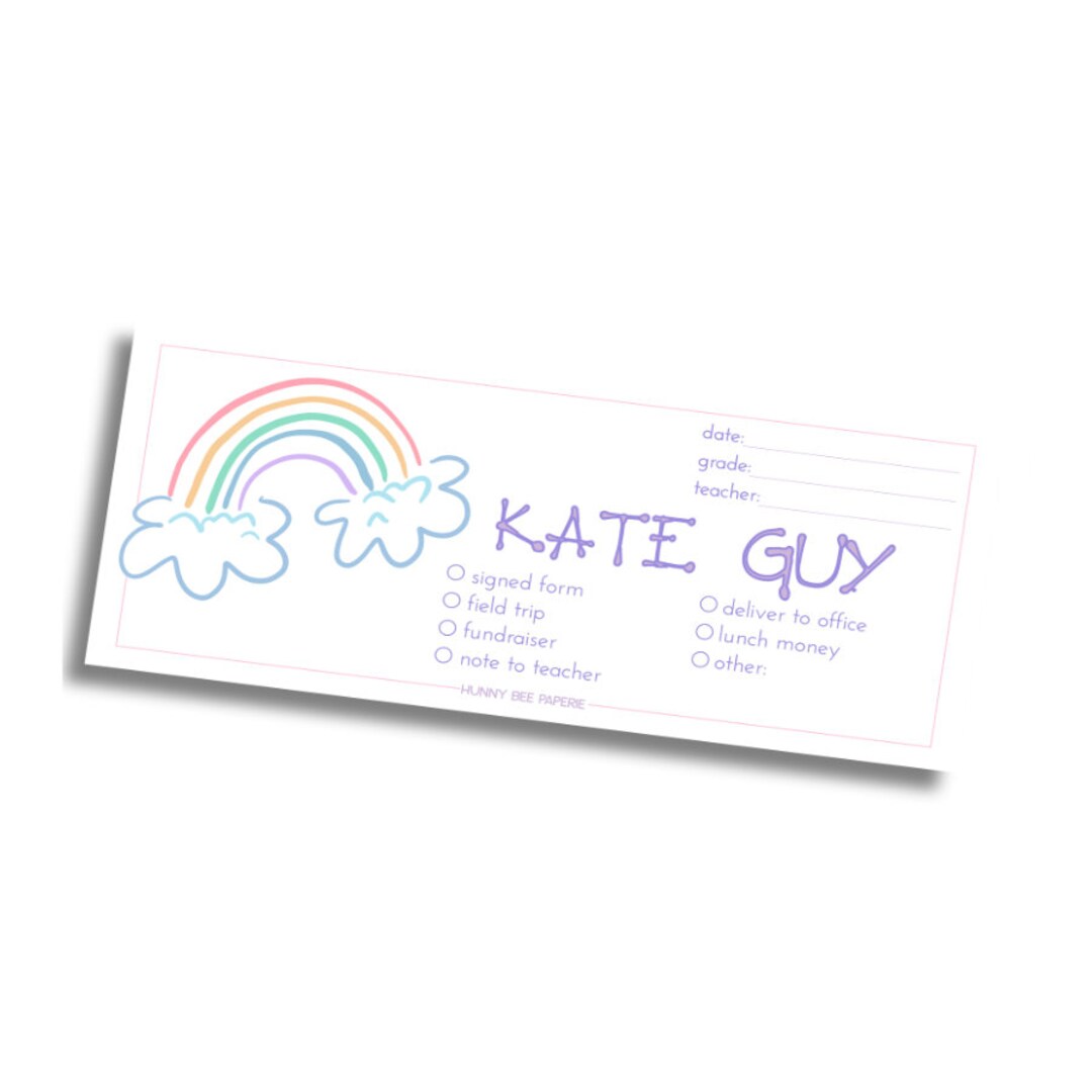 School Communication Envelopes · rainbow - Etsy