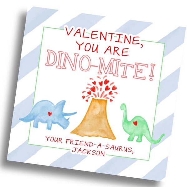 Dinosaur Valentine - Etsy