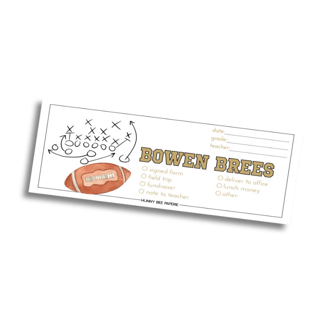 School Communication Envelopes · football - Etsy