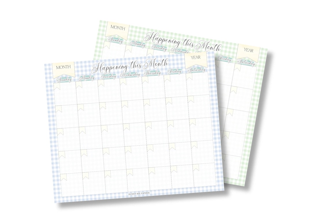 Monthly Planner Notepad - Etsy