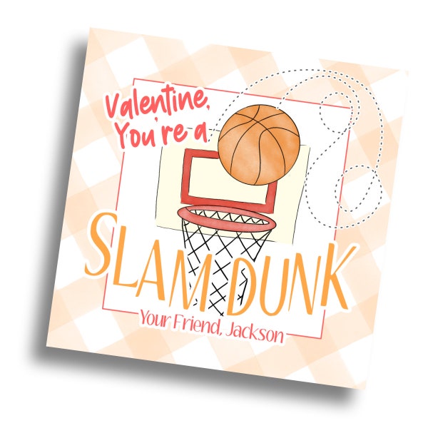 Basketball Valentine - Etsy