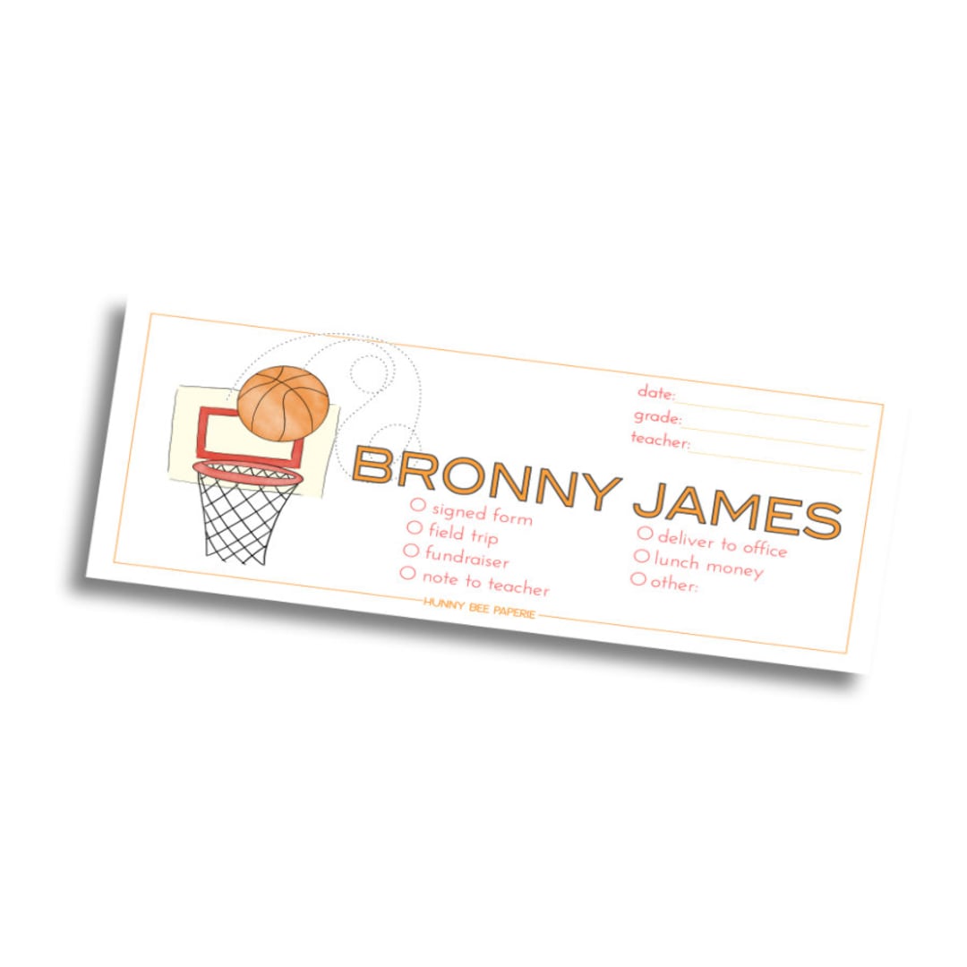 School Communication Envelopes · basketball - Etsy