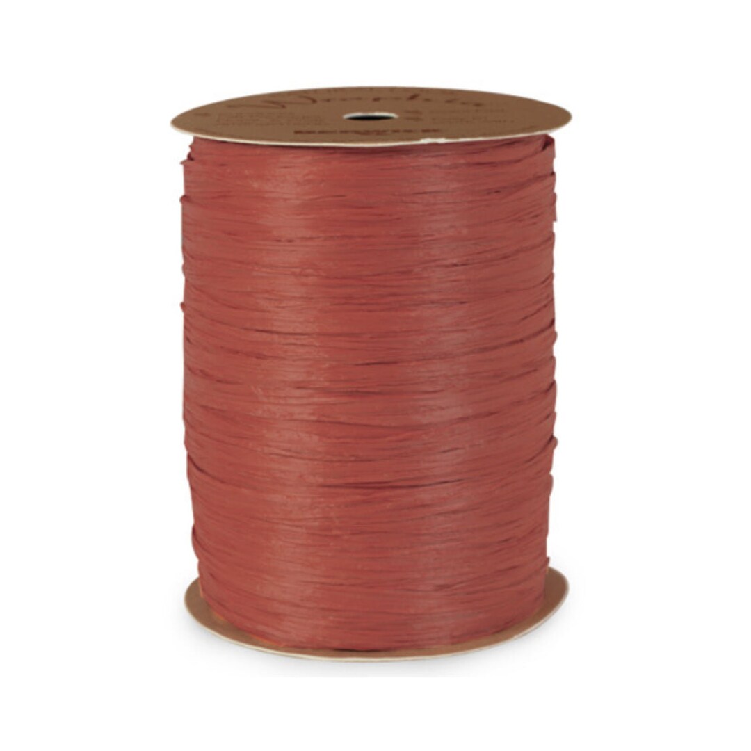 Matte Raffia Ribbon - TERRA COTTA - Etsy