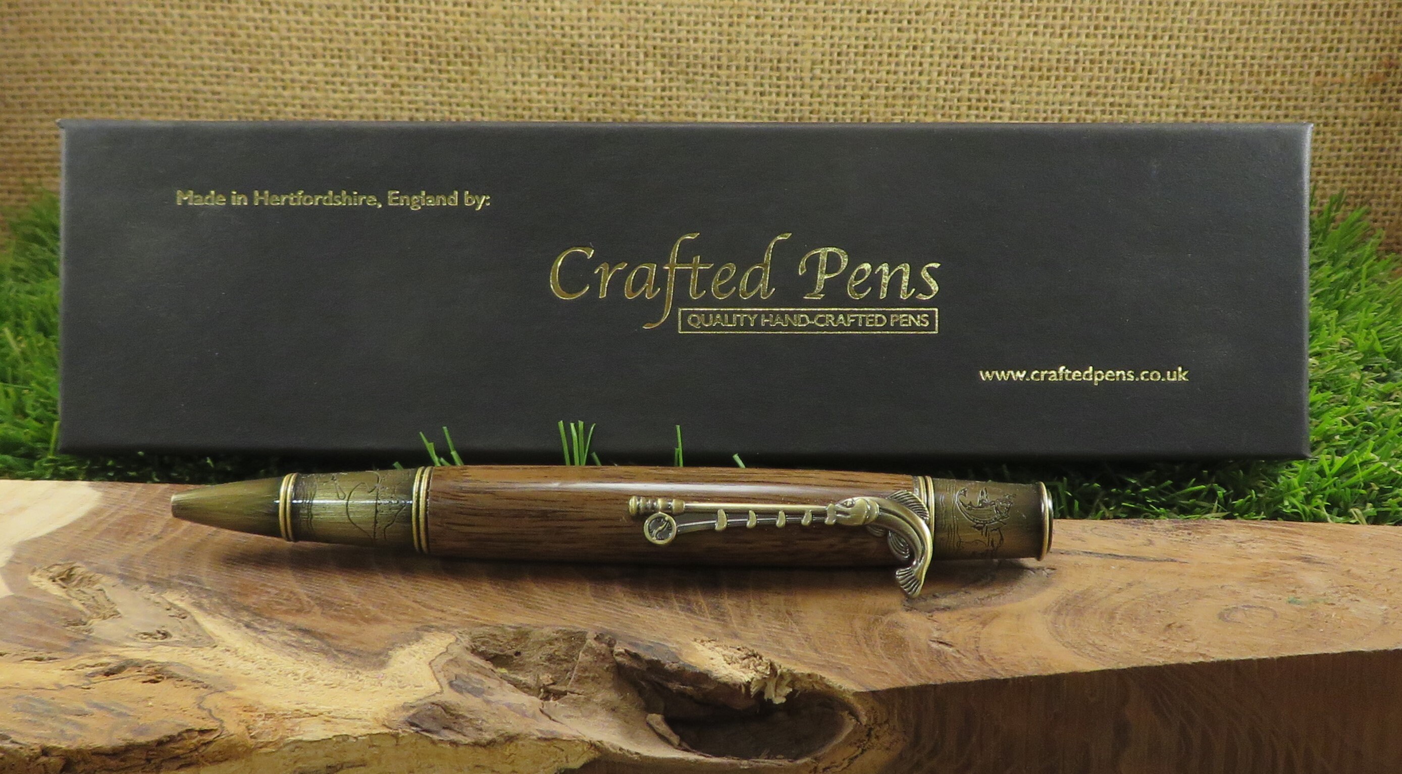 UK Handmade Fishing Ballpoint Pen. Copper Chrome or Brass - Etsy