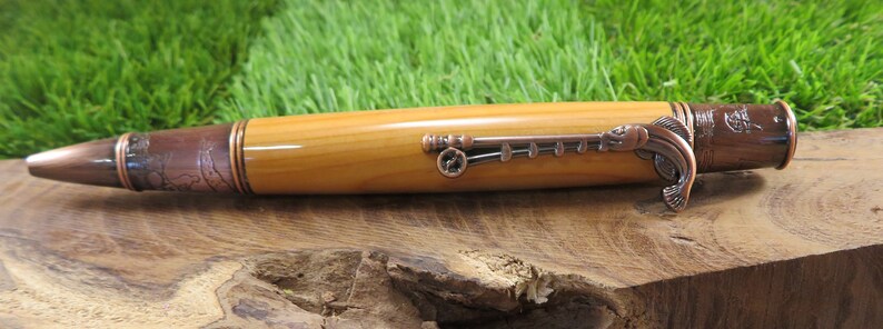 UK Handmade Fishing Ballpoint Pen. Copper Chrome or Brass - Etsy