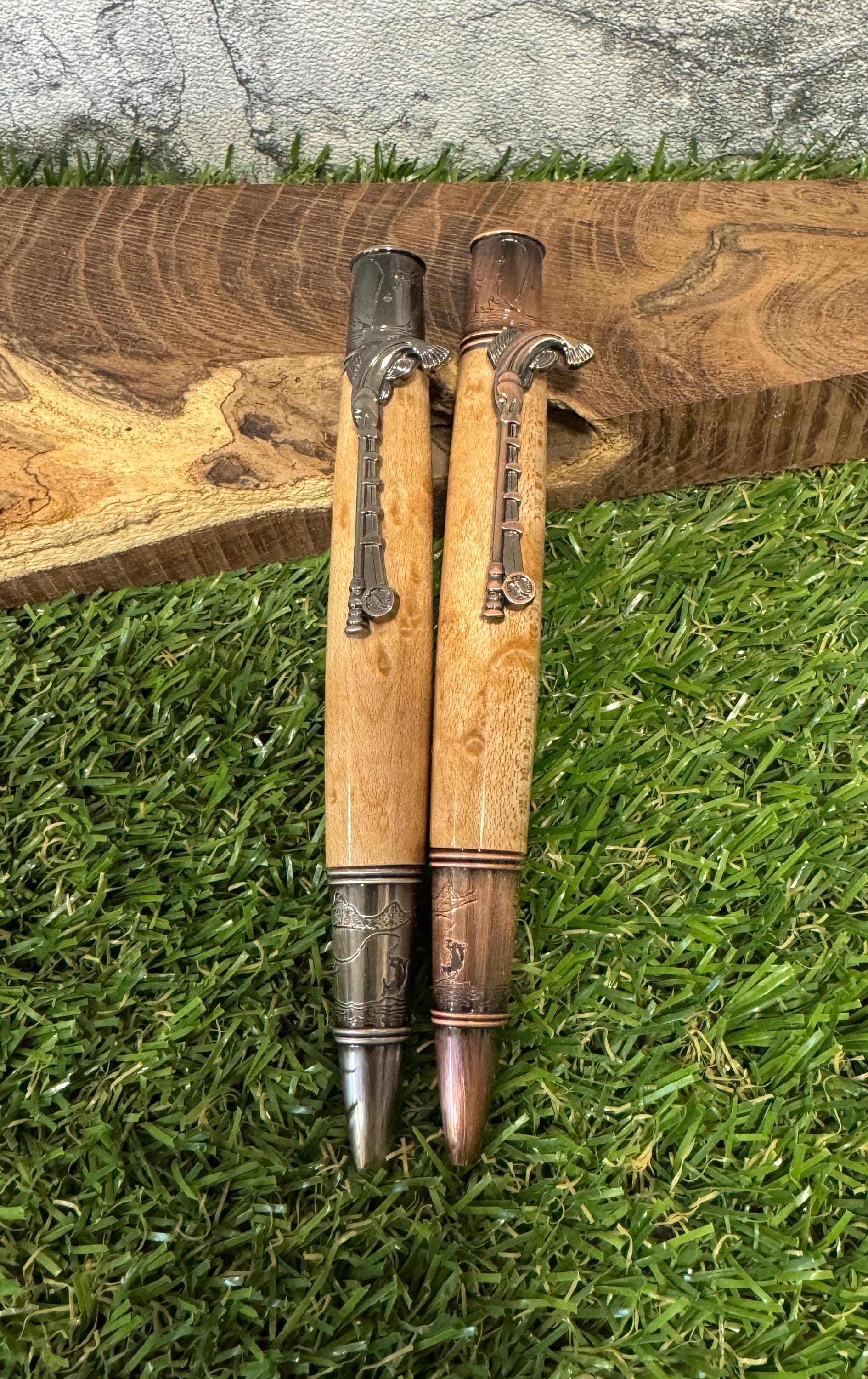 Fishing Enthusiasts Ballpoint Pen - Copper, Chrome or Brass Metalwork ...