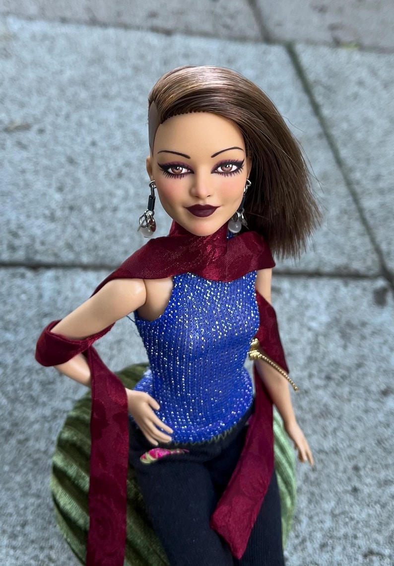 Barbie Repaint Doll OOAK Custom Repainted Collectible by Marylou - Etsy