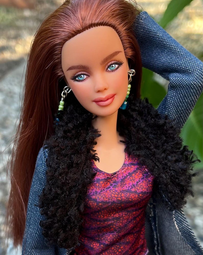 Barbie Repaint Doll OOAK Custom Repainted Collectible by Marylou - Etsy