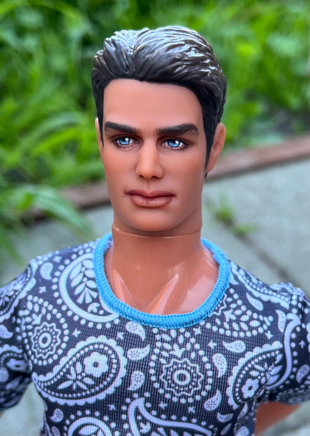 Action Man/gi Joe Type Repaint Doll OOAK Custom Repainted Collectible ...