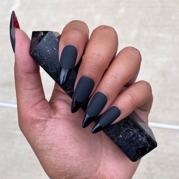 Matte Fake Nails - Etsy