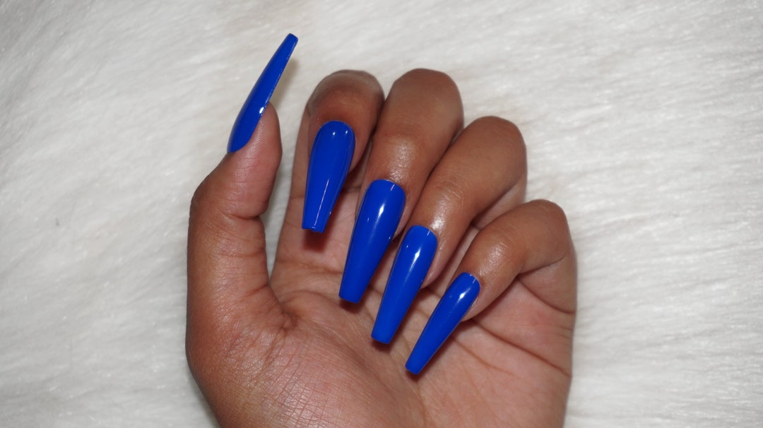 Cobalt | Bright Cobalt Blue Press on Nails | Fake Nails | Faux Nails ...
