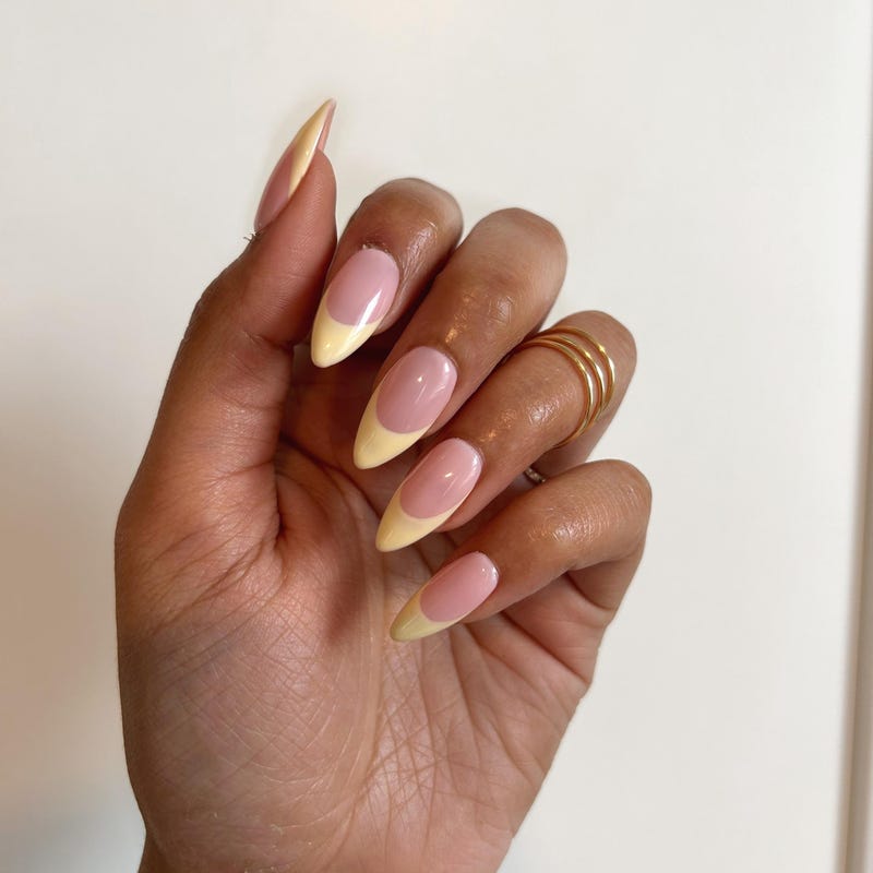Butter Yellow French Tips - Etsy