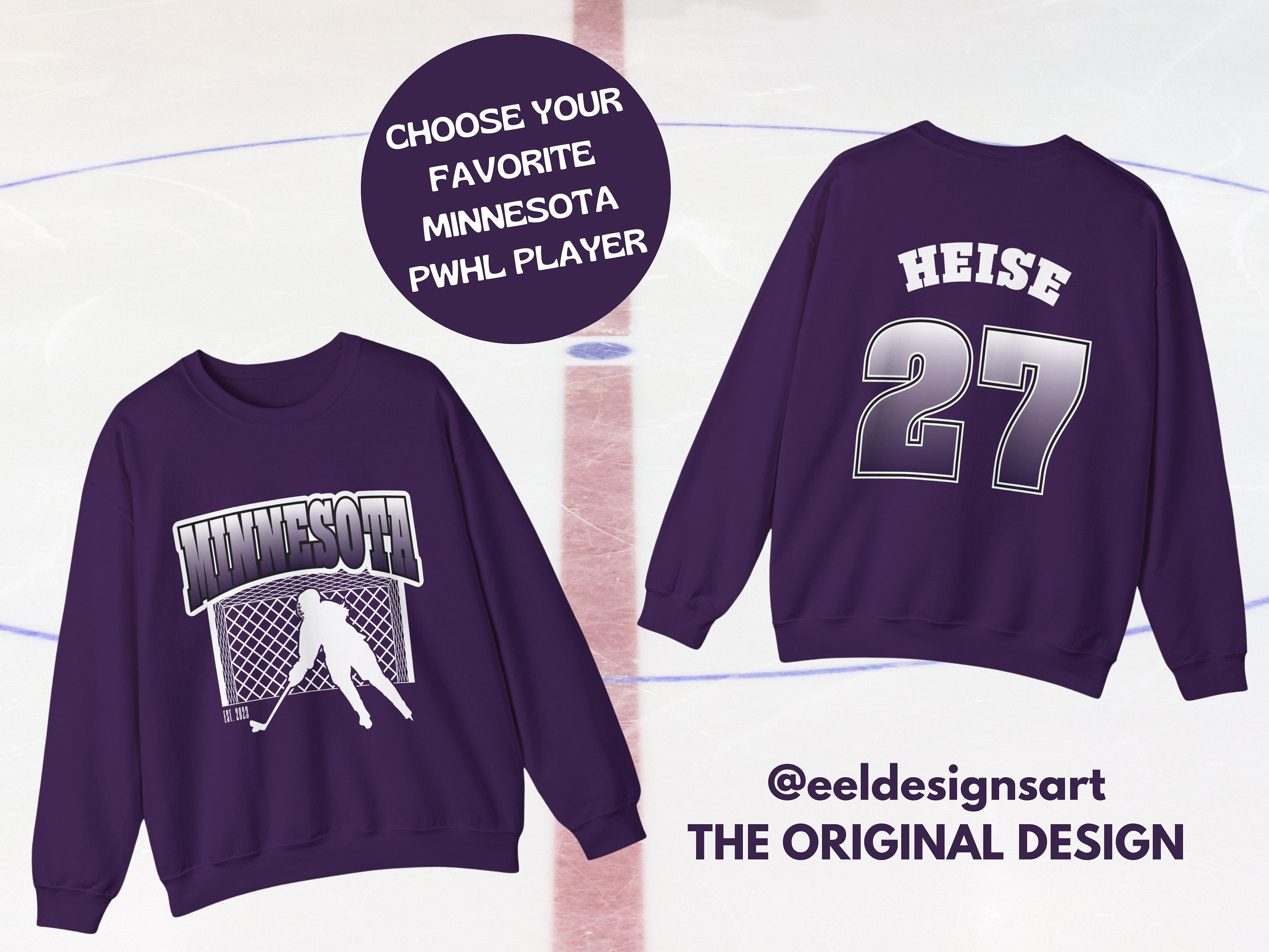 Minnesota PWHL Shirt / Minnesota Heise / Taylor Heise 27 / PWHL Shirt ...