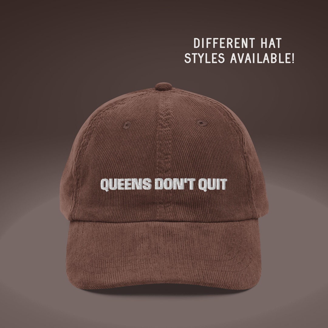 Queens Don't Quit Embroidered Hat: Women's Sports Fan Apparel - Etsy