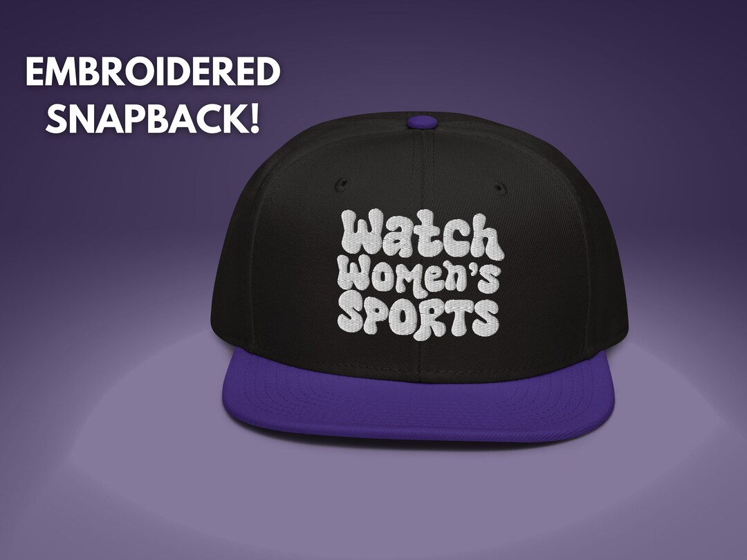 Women's Sports Embroidered Snapback Hat, Women in Sports Hat, PWHL ...
