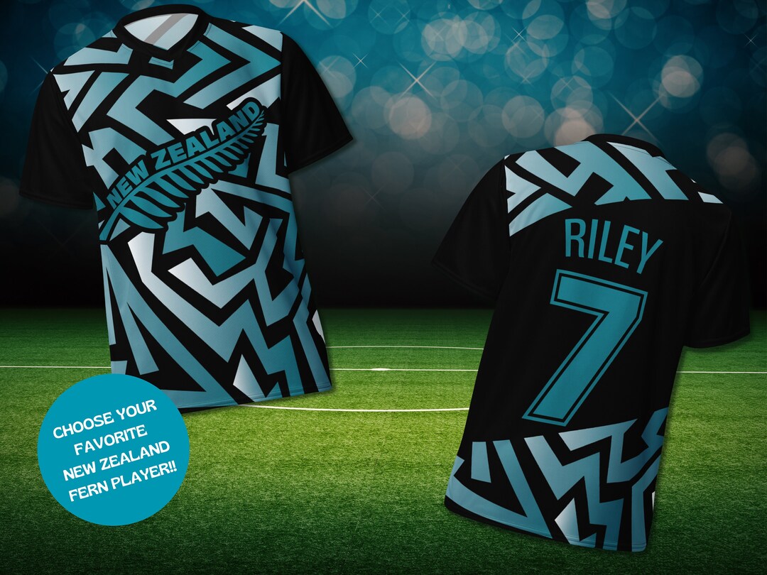 Ali Riley Jersey / New Zealand Soccer / NWSL / New Zealand Ferns / Kids New Zealand Shirt / 2024 ...