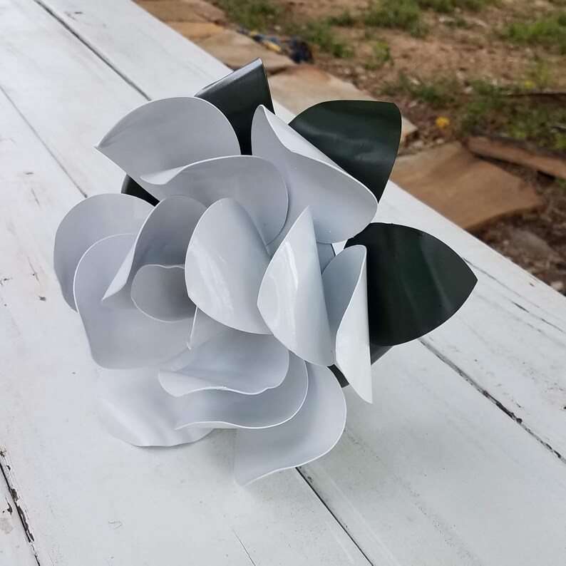 10 Steel Magnolia Metal Flower Magnolia Flower | Etsy