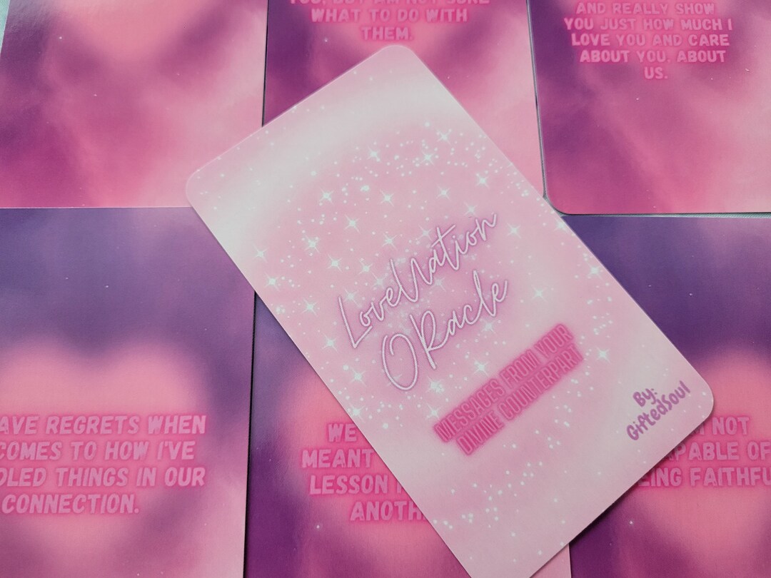 Loveuation Oracle- Love Message Deck for Twinflames, Soulmates, Divine ...