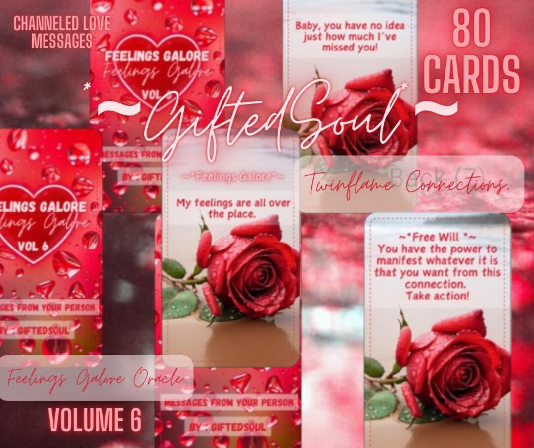 Feelings Galore Oracle Volume 6- Love Message Deck - Twinflame ...
