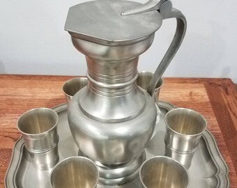 Pewter tea set | Etsy