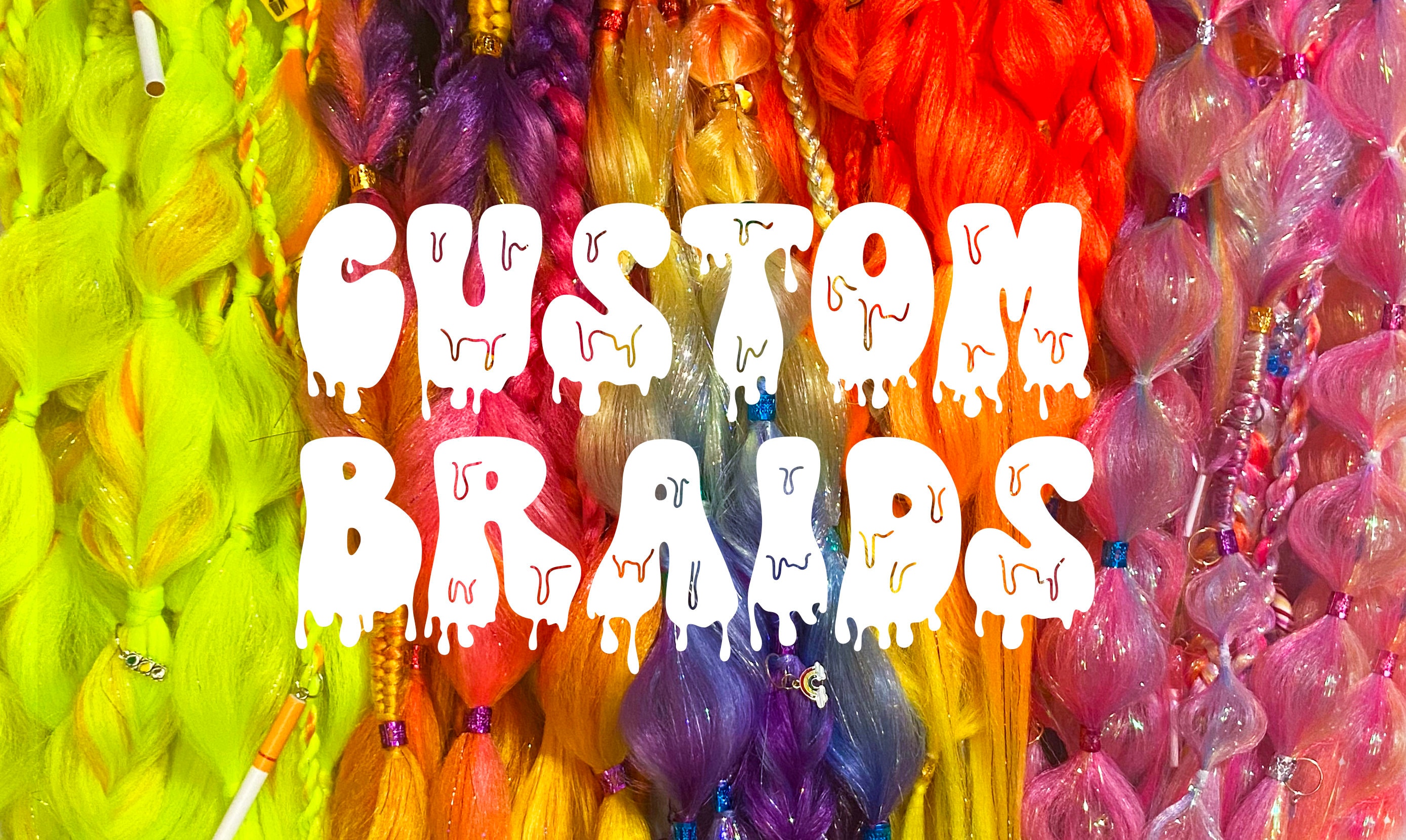 Custom Pigtail Braids Tie in Extensions - Etsy