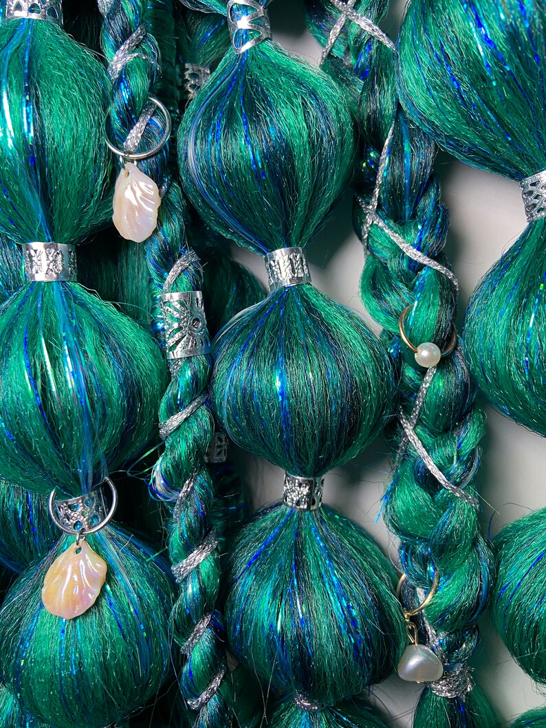 Rave/festival Tie-in Braids Deep Sea Mermaid - Etsy
